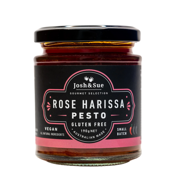 Josh & Sue Rose Harissa Pesto - The Food Purveyor