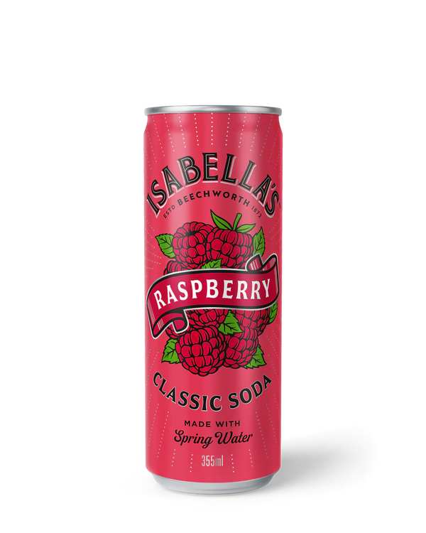 Raspberry Soda Can 355ml - The Food Purveyor