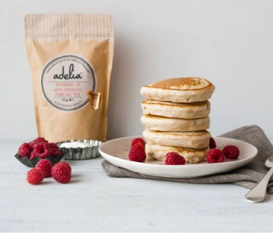 Adelia Fine Foods Raspberry & White Chocolate Pancake Mix 450g - The ...